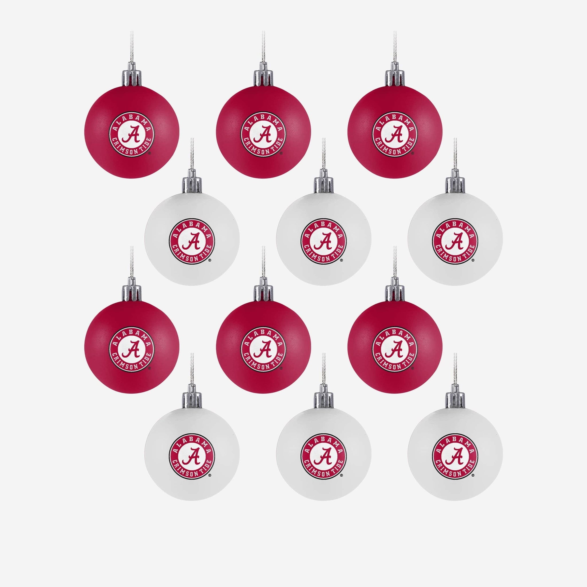 Alabama Crimson Tide 12 Pack Ball Ornament Set - Walmart.com