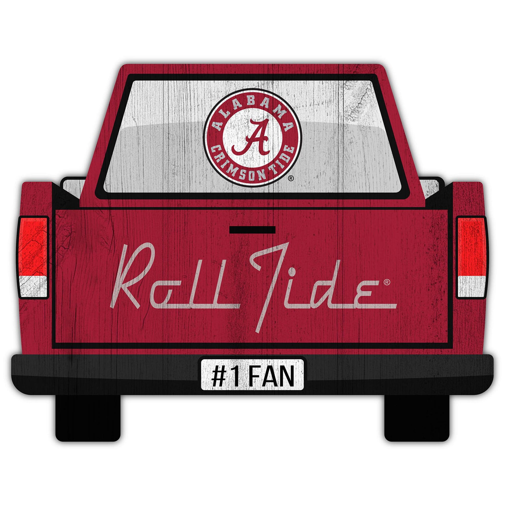 Alabama Crimson Tide 12'' x 12'' Truck Back D-cor - Walmart.com