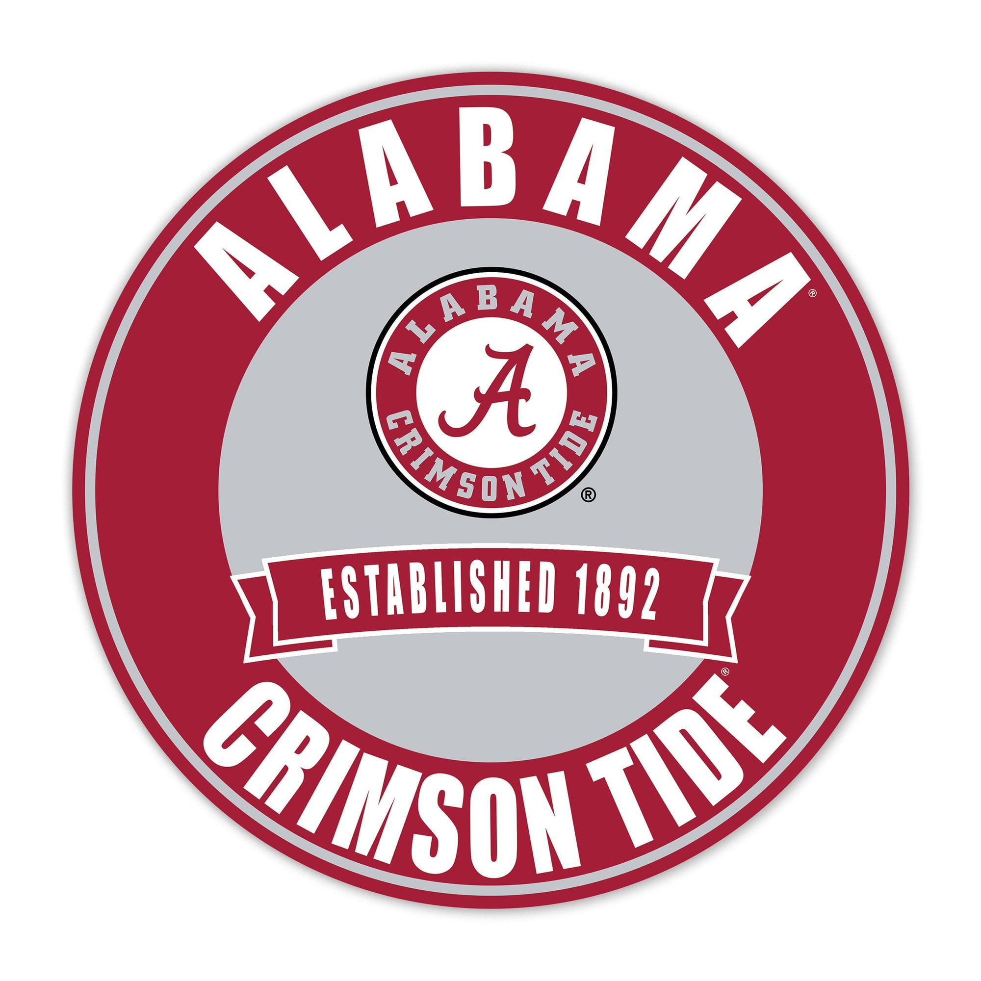Alabama Crimson Tide 24" Circle with Banner - Walmart.com