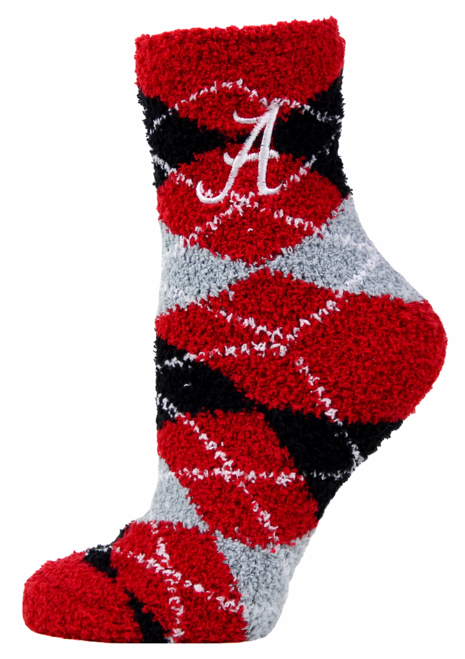 Alabama Crimson Tide Argyle Fuzzy Sock - Donegal Bay - Unisex - One ...