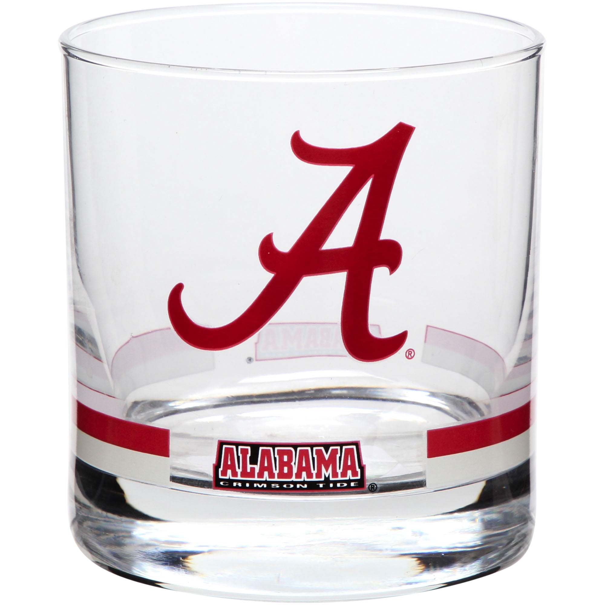 Alabama Crimson Tide Banded Rocks Glass - Walmart.com