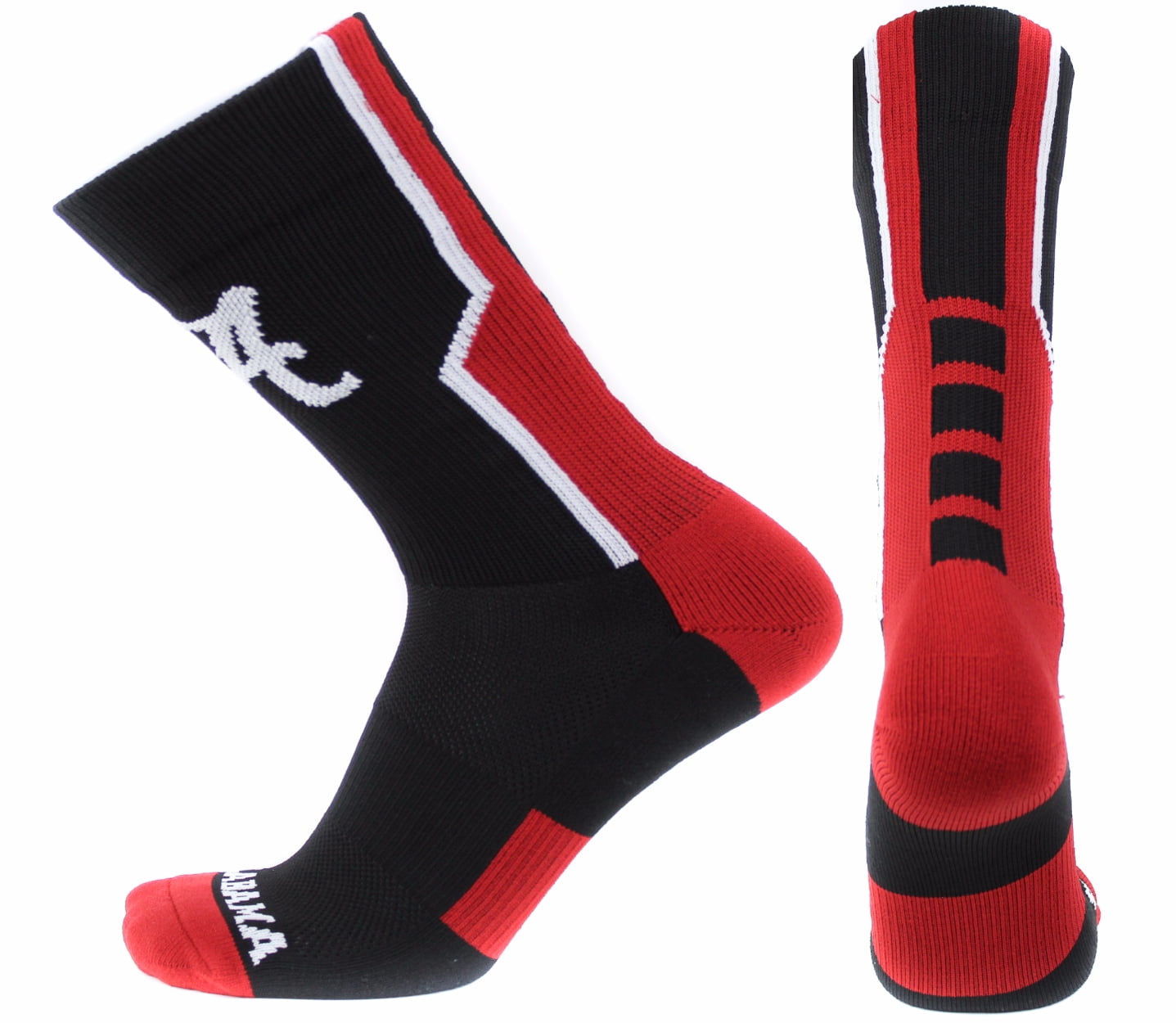 Donegal Bay Alabama Crimson Tide Black Crew Sport Sock - Unisex ...