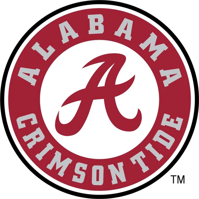Alabama Crimson Tide Circle Logo Sticker Baseball Sticker, Football ...