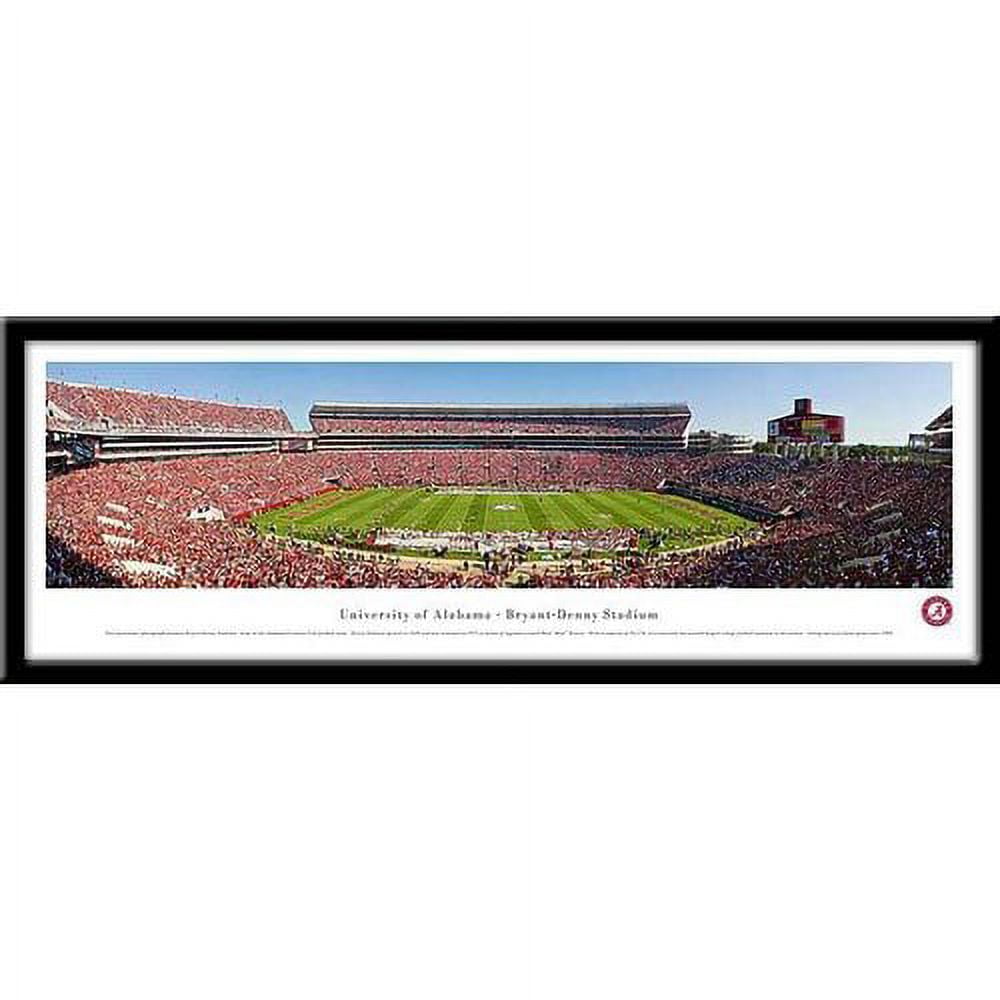 Alabama Crimson Tide Framed Stadium Print - 13.5x40 Inches - Walmart.com