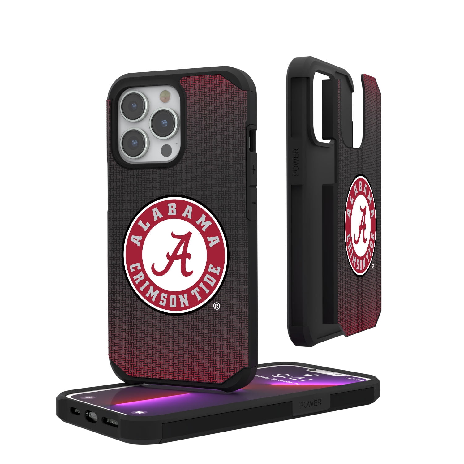 Alabama Crimson Tide Linen Logo iPhone Rugged Case - Walmart.com