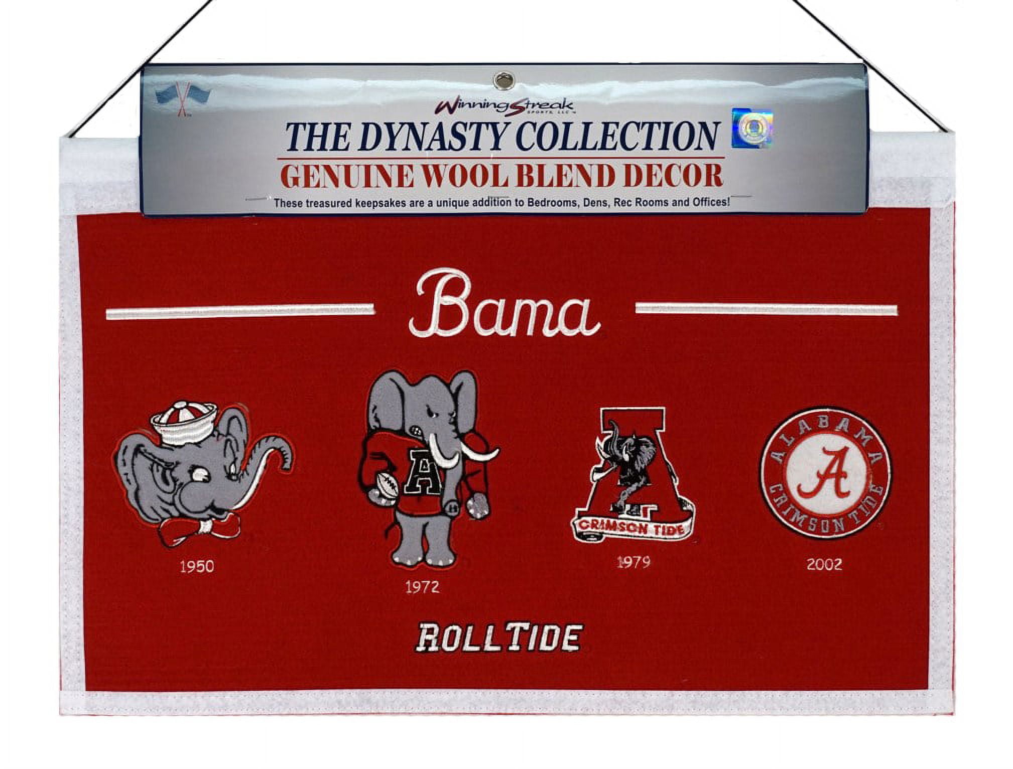 Alabama Crimson Tide Logo Evolution ROLL TIDE 22x14 Wall Banner ...