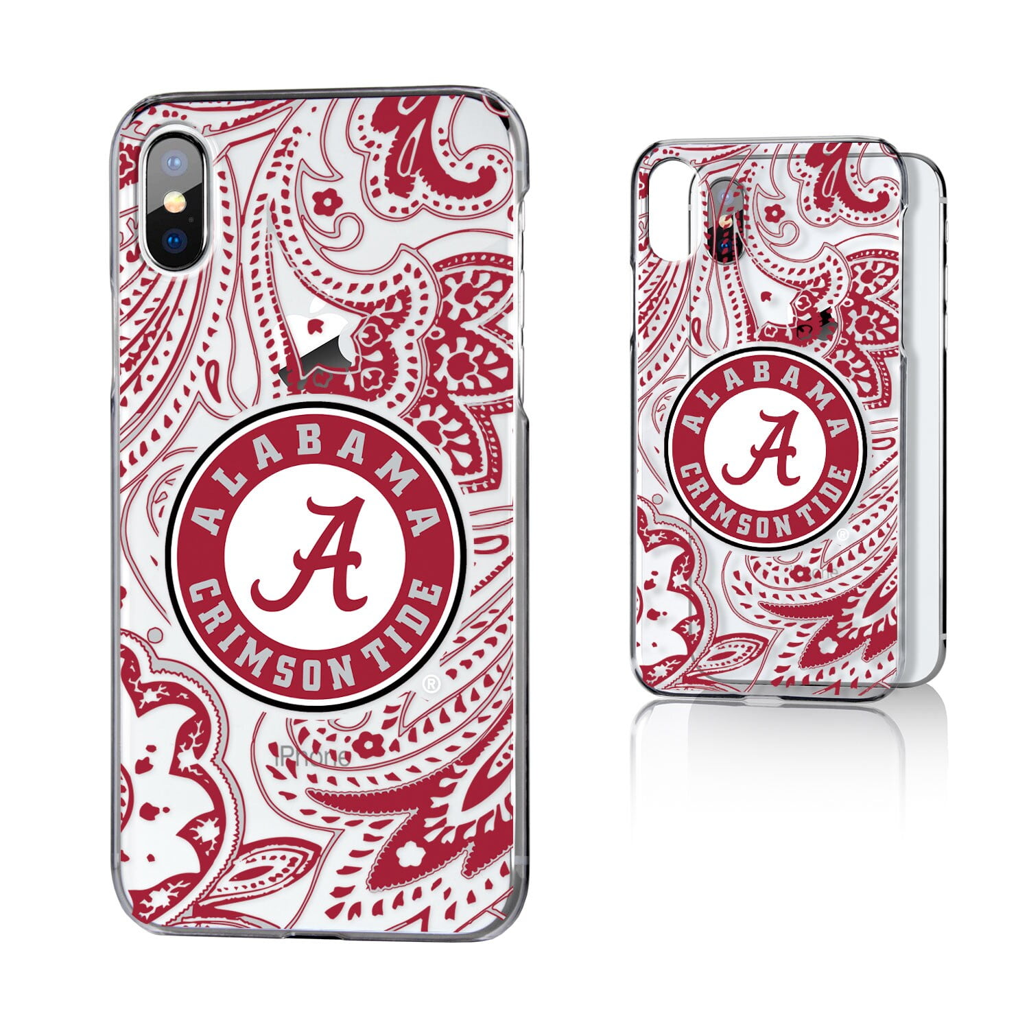Alabama Crimson Tide Paisley iPhone Clear Case - Walmart.com