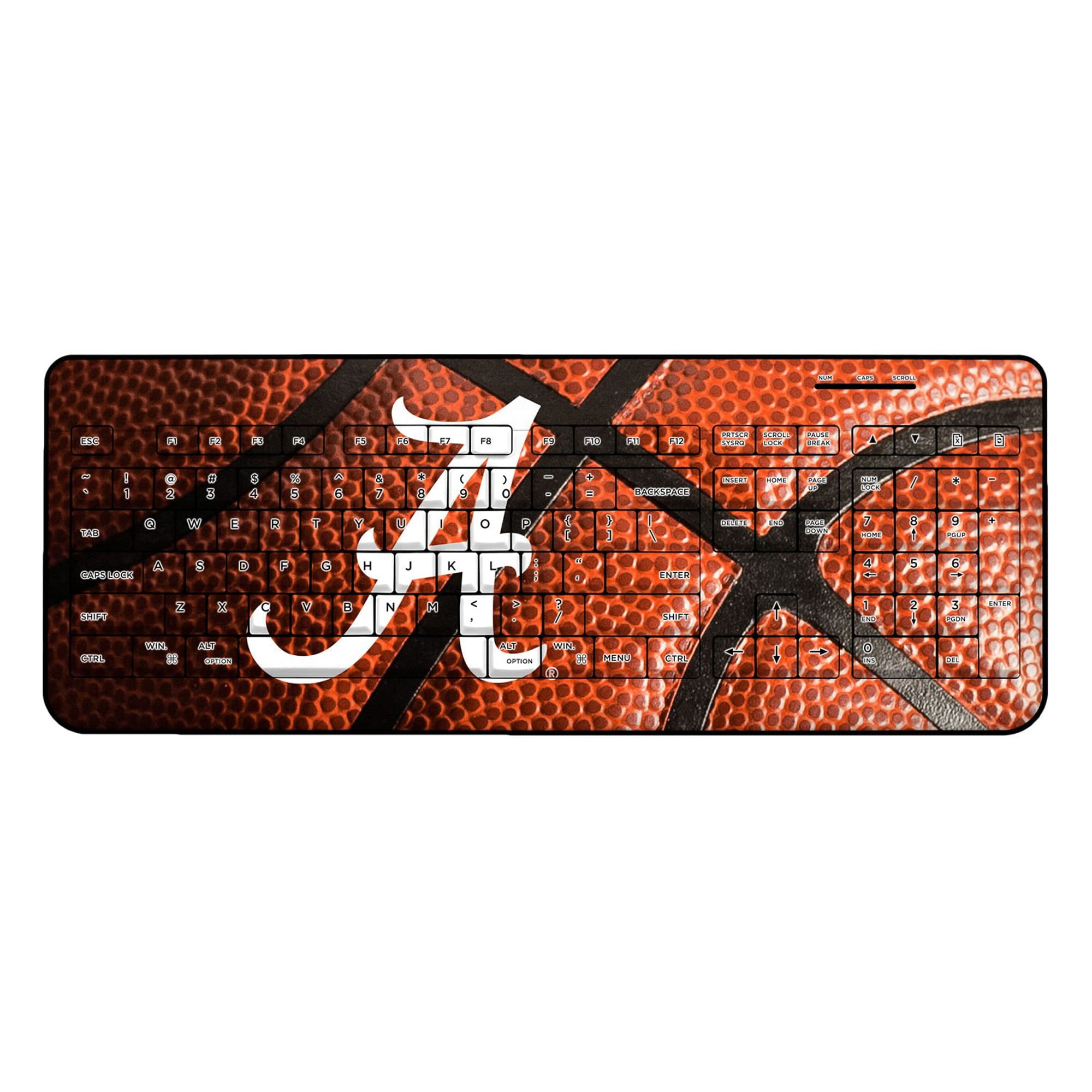 Alabama Crimson Tide Primary Logo Basketball Design Wireless Keyboard ...