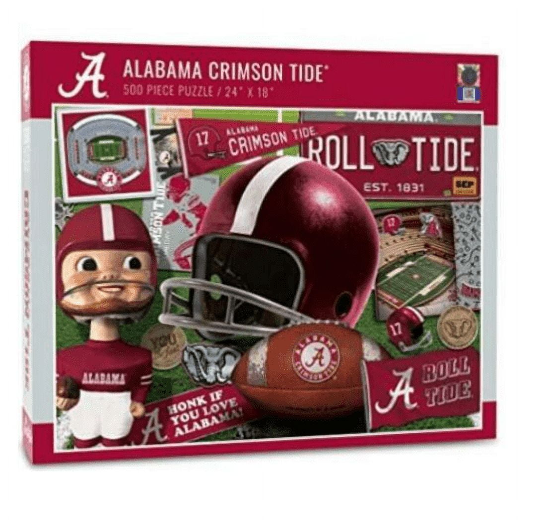 Alabama Crimson Tide Puzzle 500pc 15x20 - Official Team Logo - Walmart.com