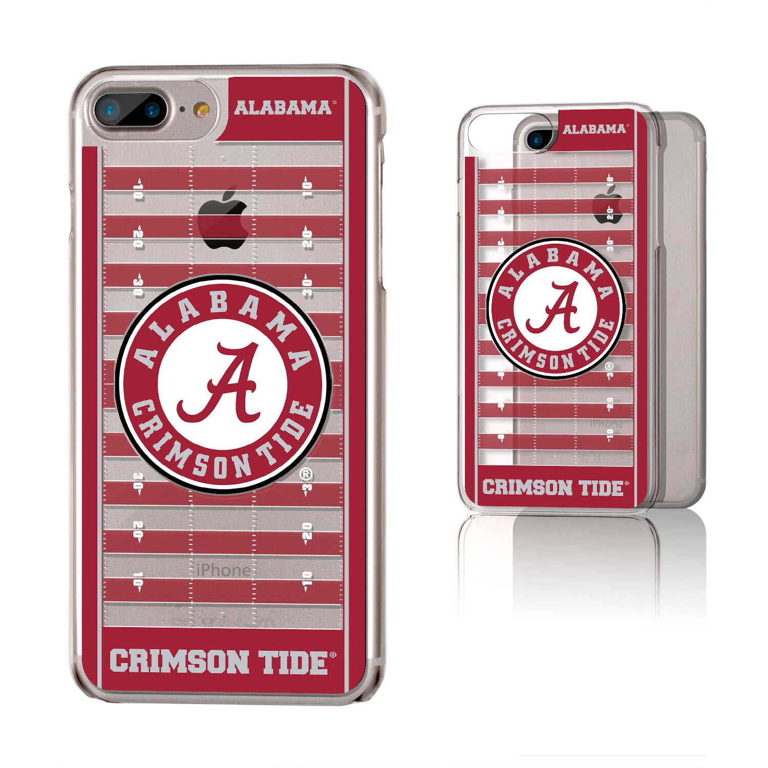 Alabama Crimson Tide iPhone Clear Football Field Design Case - Walmart.com