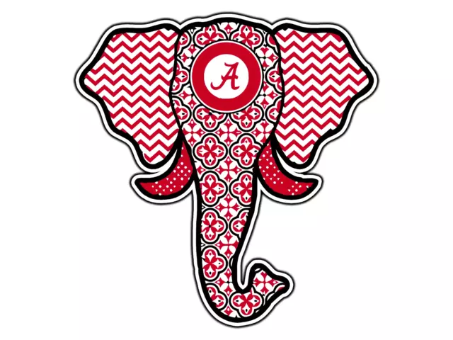 Alabama Elephant Cute Logo Waterproof Sticker Phone Decal Water Bottle ...
