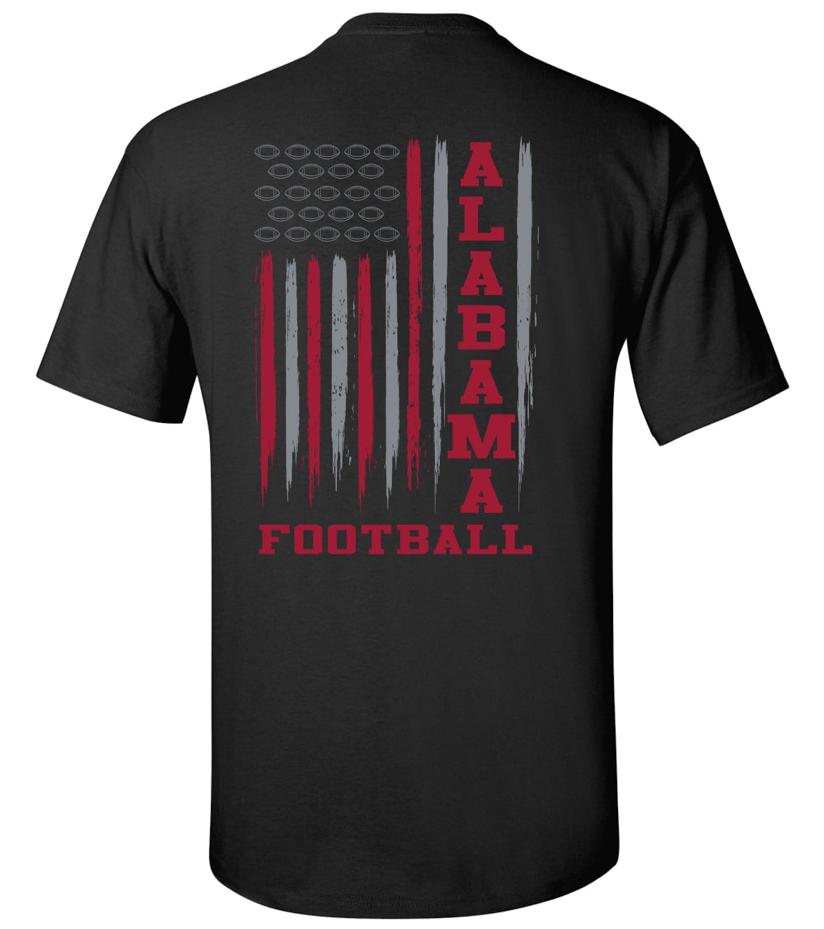 Alabama Crimson Tide Football Team Men's Graphic T-Shirt, Black, Large ...