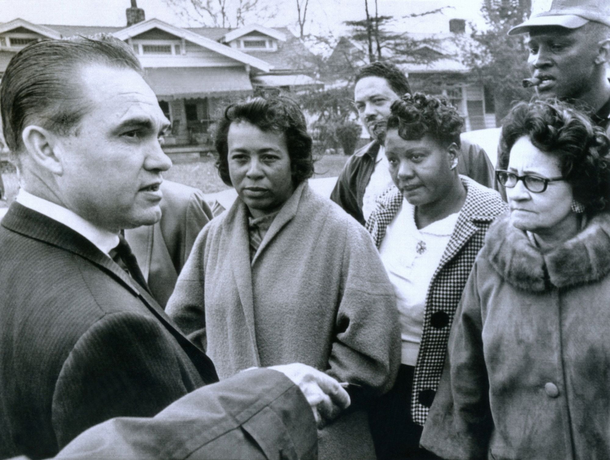 Alabama Gov. George Wallace Talks To Residents Of An African American ...