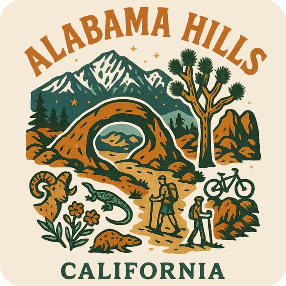 Alabama Hills California Keepsakes Souvenir Vinyl Sticker – Destination ...