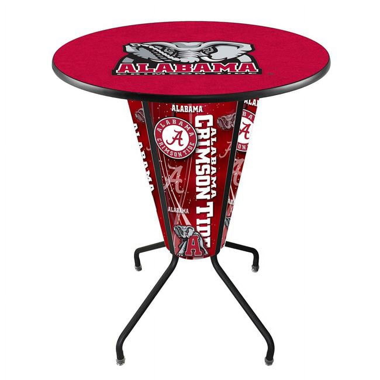 Alabama Lighted Pub Table with Crimson Tide Logo - D1 - Walmart.com