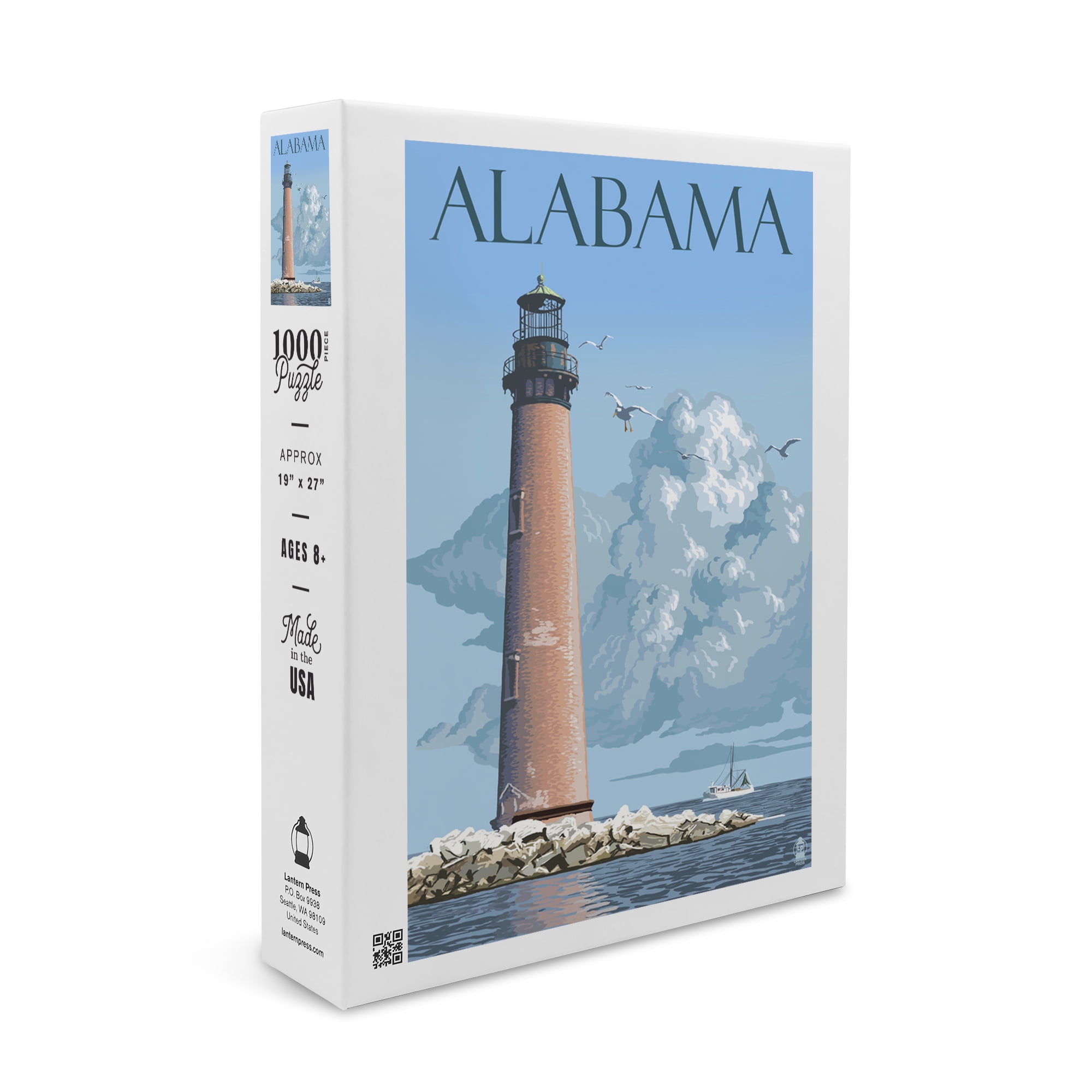 Alabama, Lighthouse (1000 Piece Puzzle, Size 19x27, Challenging Jigsaw ...