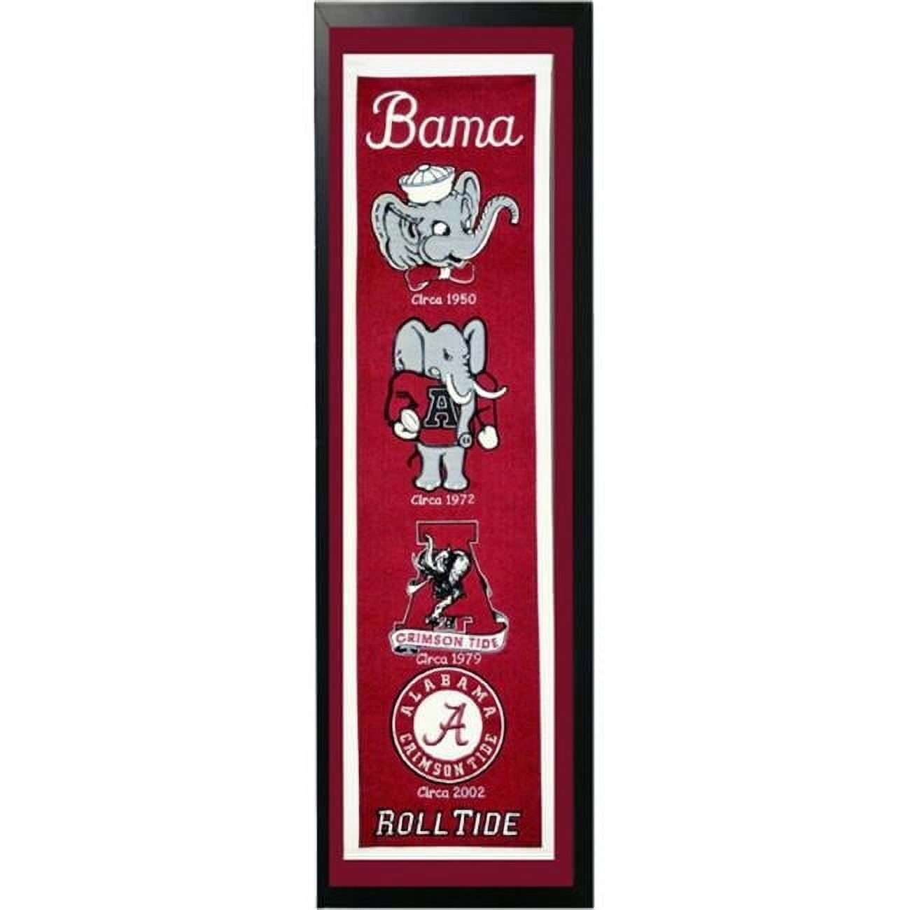 Alabama Logo History Felt Banner 14 x 37 - Walmart.com
