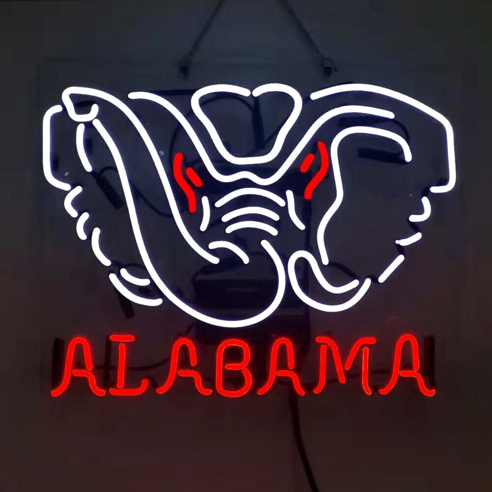 Alabama Neon Sign Acrylic 19"x15" Lamp Beer Bar Cave Wall Deocr Artwork ...
