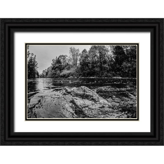 Alabama Picture Archive 18x13 Black Ornate Wood Framed with Double ...