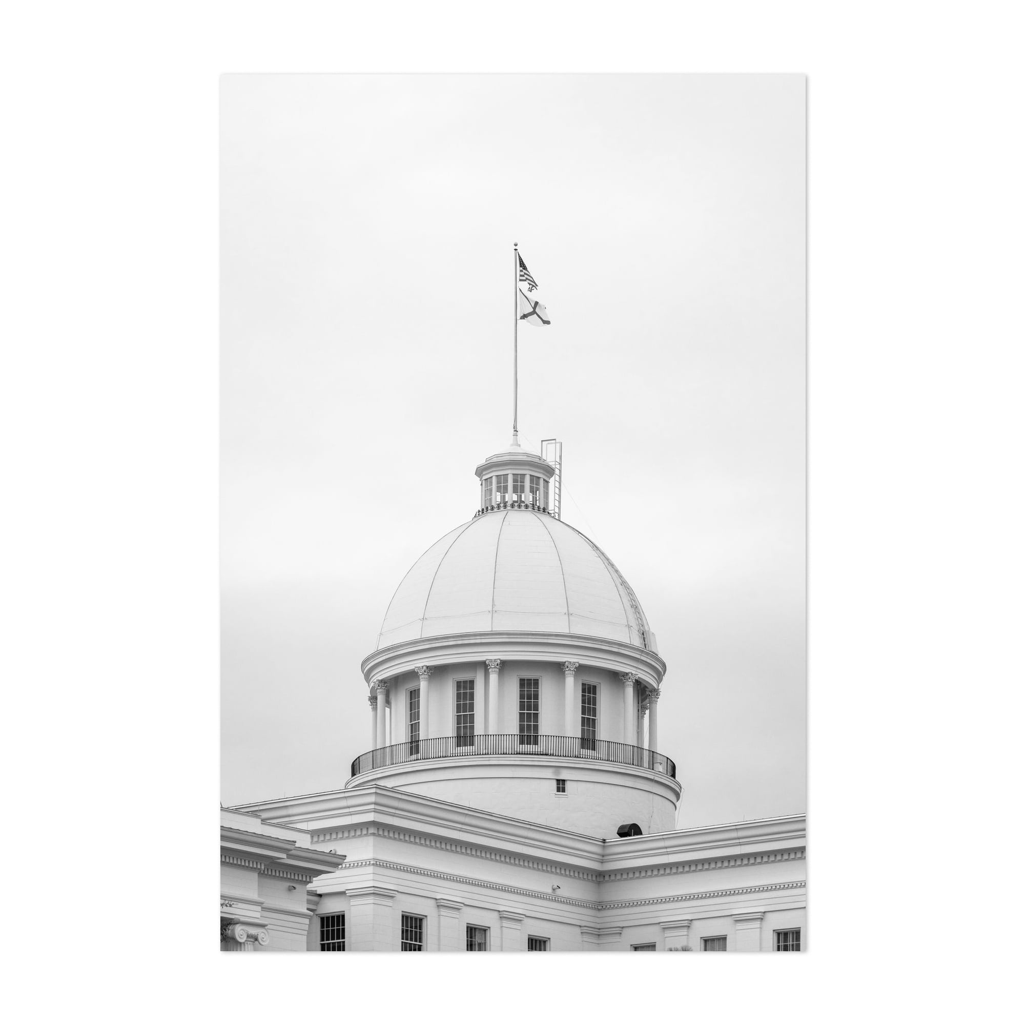Alabama State Capitol 01 B&W - Montgomery Alabama Photography ...