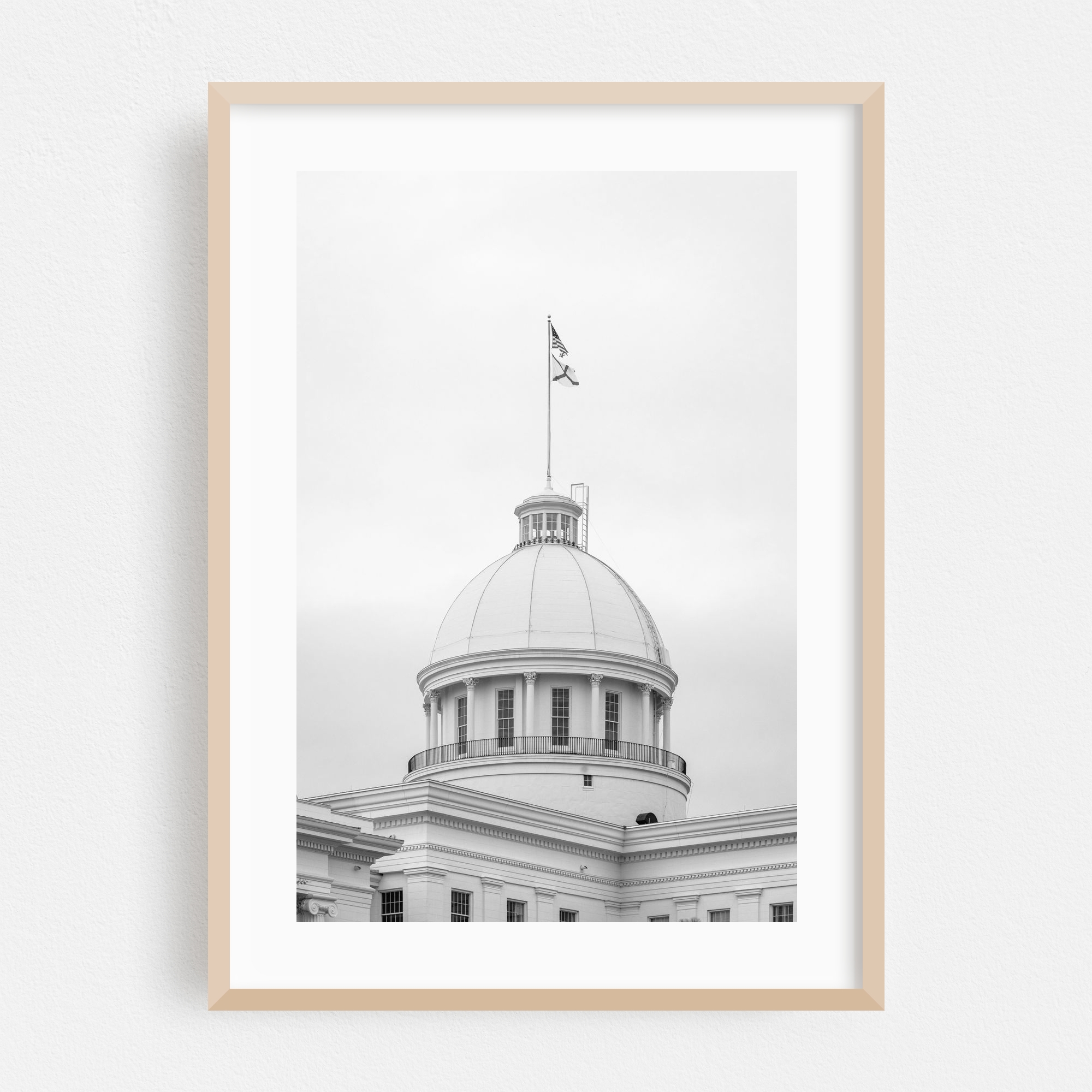 Alabama State Capitol 01 B&W - Montgomery Alabama Photography Oak ...