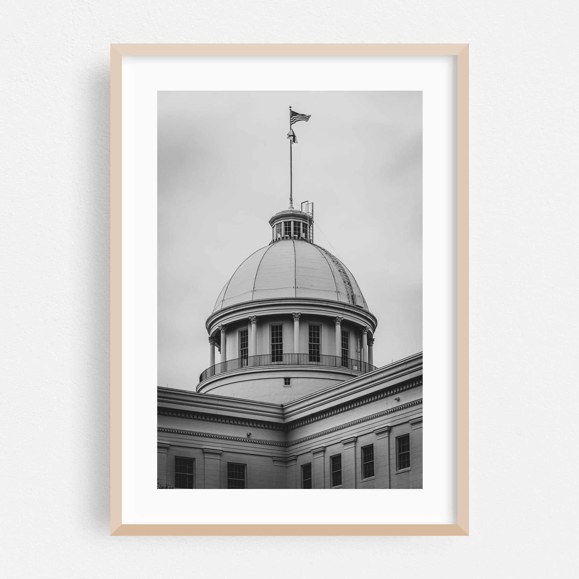 Alabama State Capitol 04 B&W - Montgomery Alabama Photography Black and ...