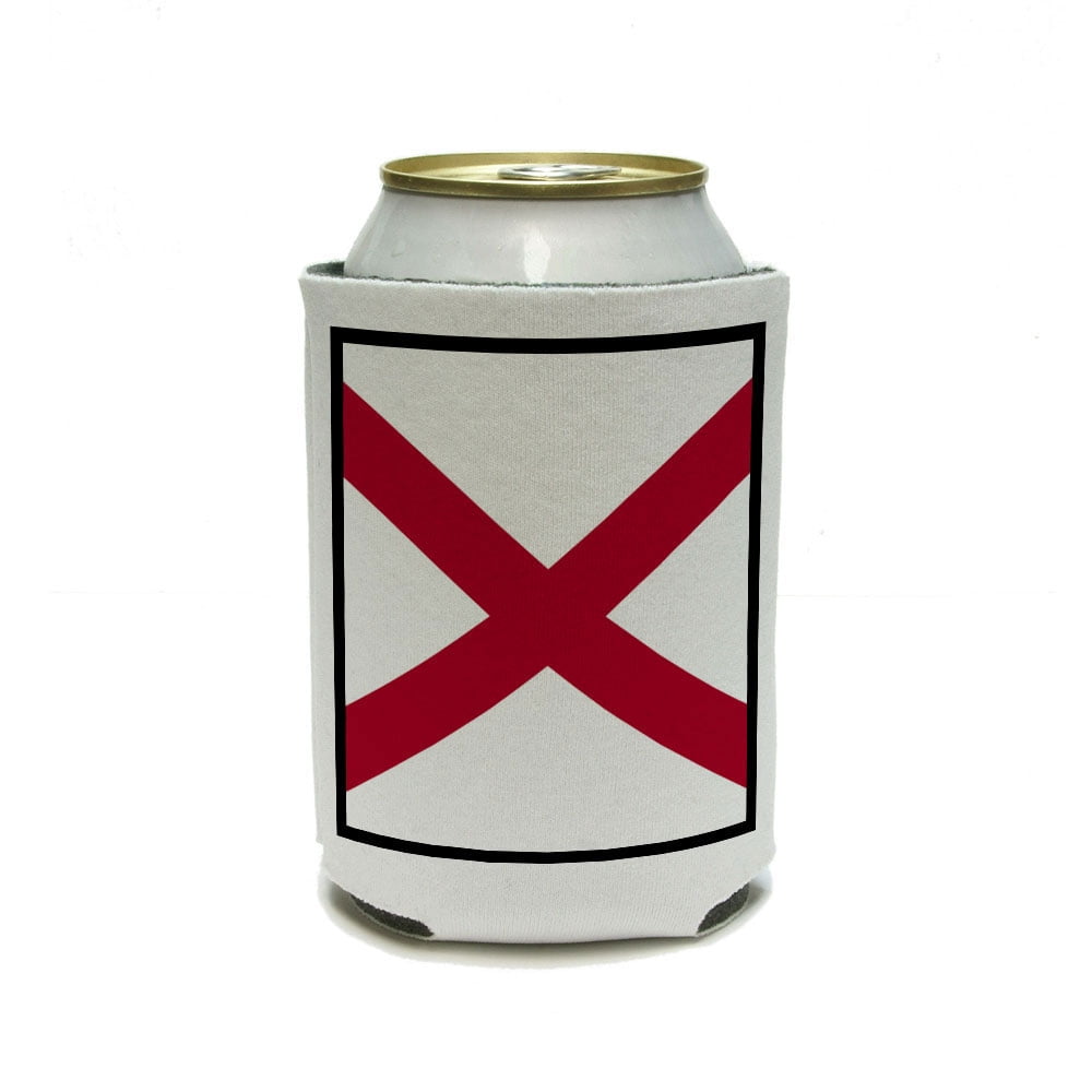 Alabama State Flag Can Cooler Drink Insulator Beverage Insulated Holder ...