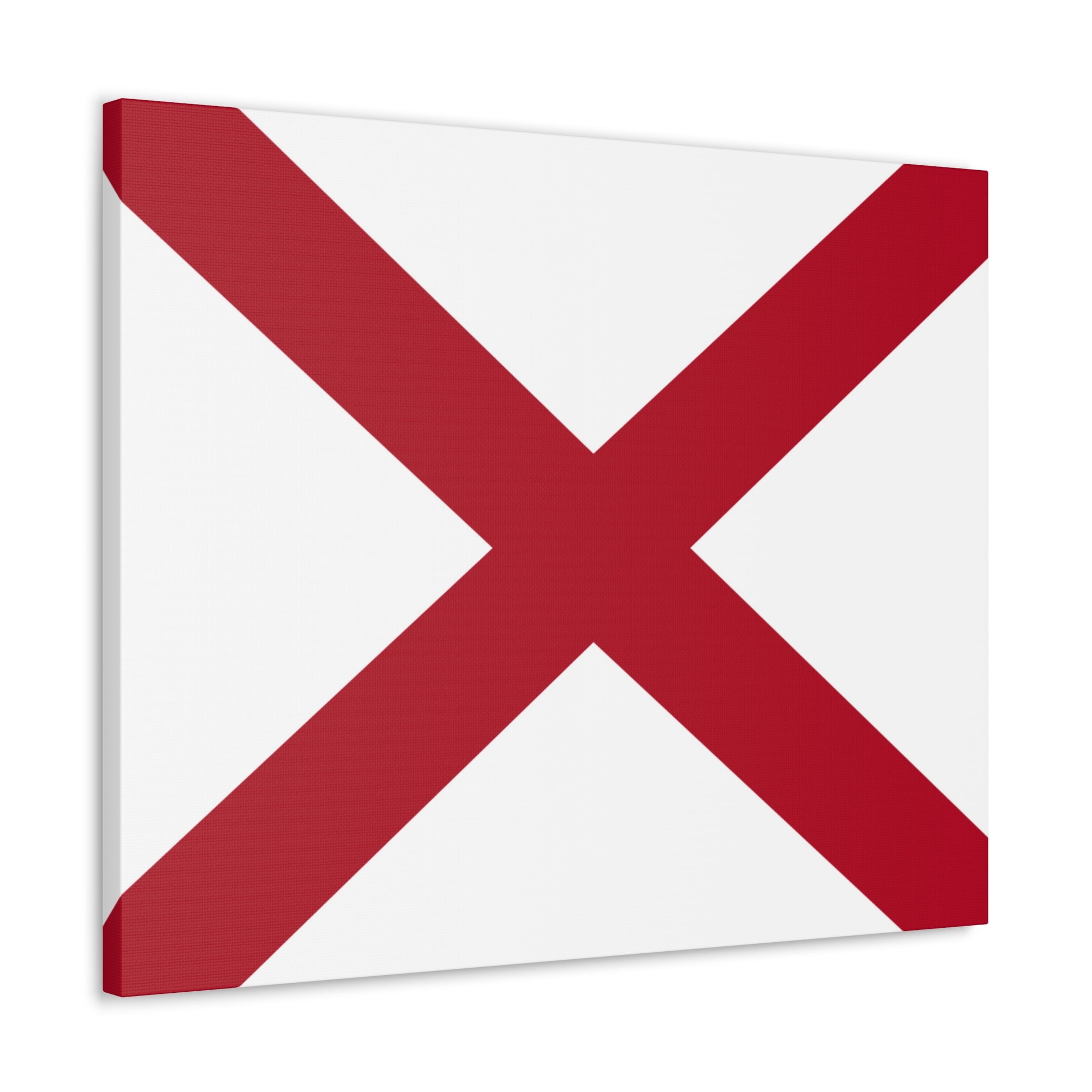 Alabama State Flag Canvas Vibrant Wall Art Unframed Home Decor ...