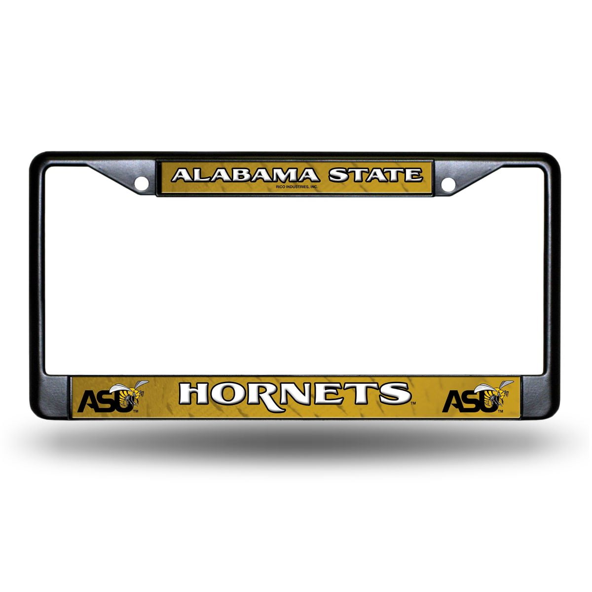 Alabama State NCAA Hornets Metal License Plate Frame - Standard 12 x 6 ...