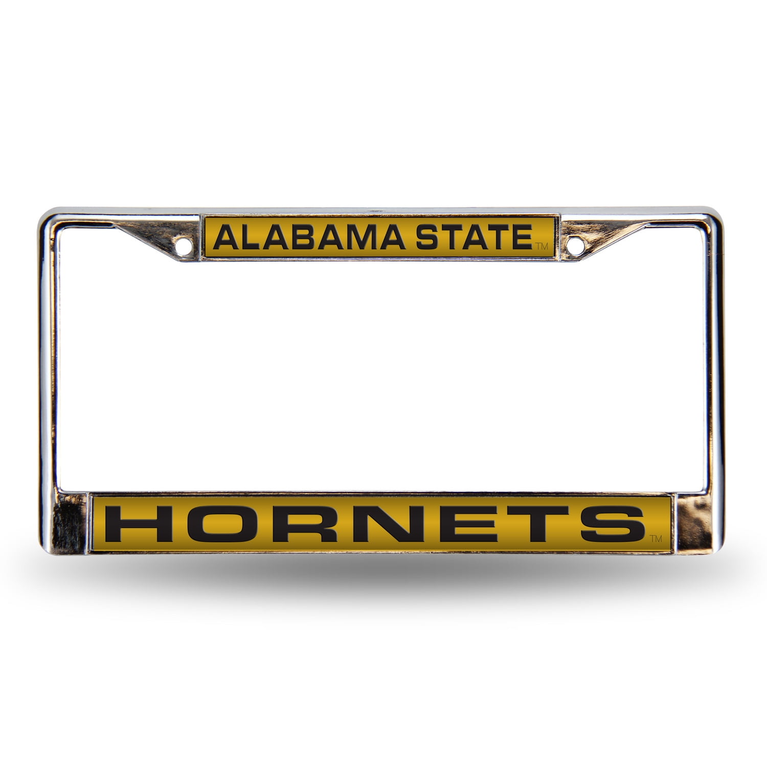 Alabama State NCAA Hornets Chrome Metal License Plate Frame Holder ...