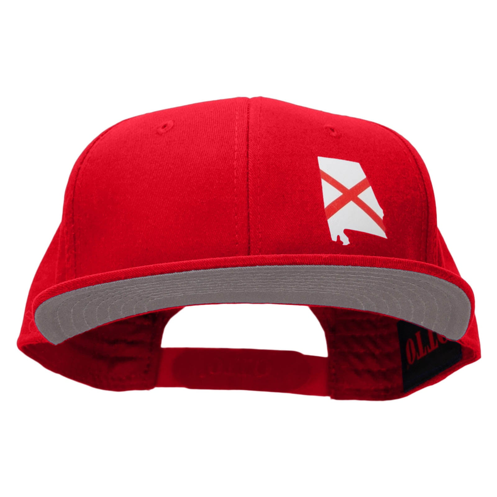 Alabama State Outline Heat Transfer Prostyle Snapback - Red OSFM ...