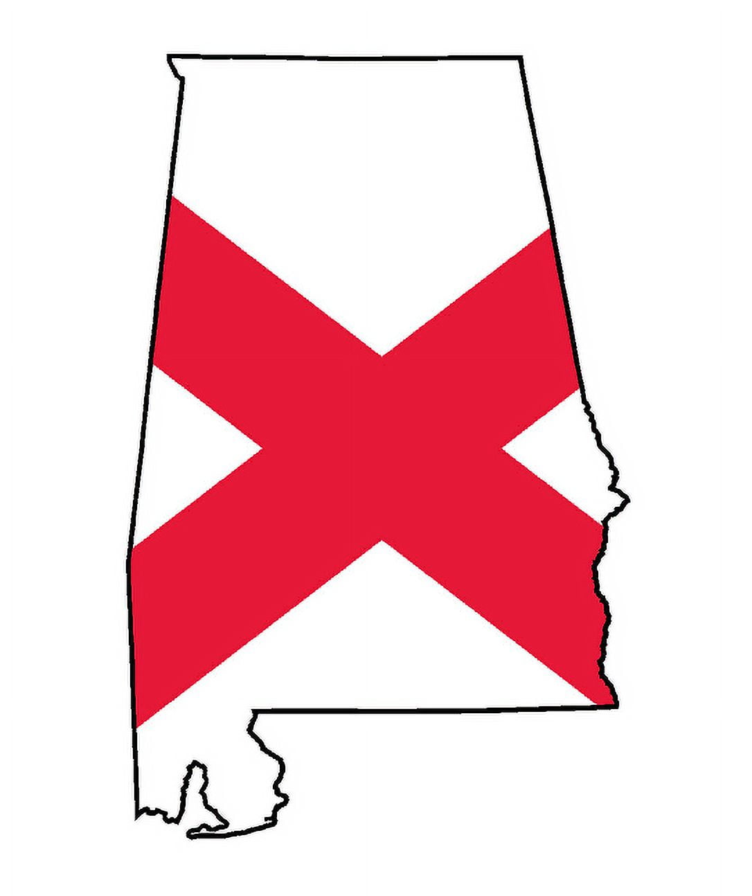 Alabama State (Q3) Flag Vinyl Decal Sticker Car/Truck Laptop/Netbook ...