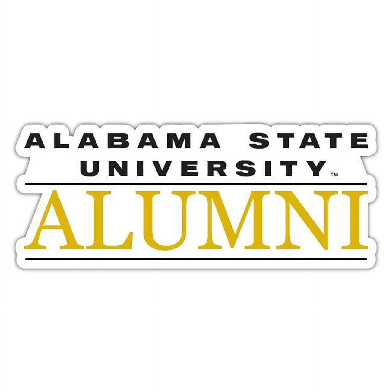 Alabama State University 4 in. Laser Cut Alumni Vinyl Decal Sticker ...