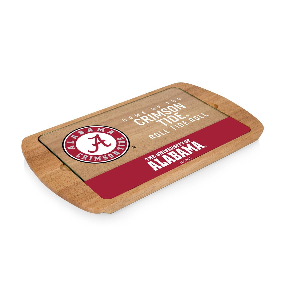 Alabama Team Sports Crimson Tide Glass Top Serving Tray - Walmart.com