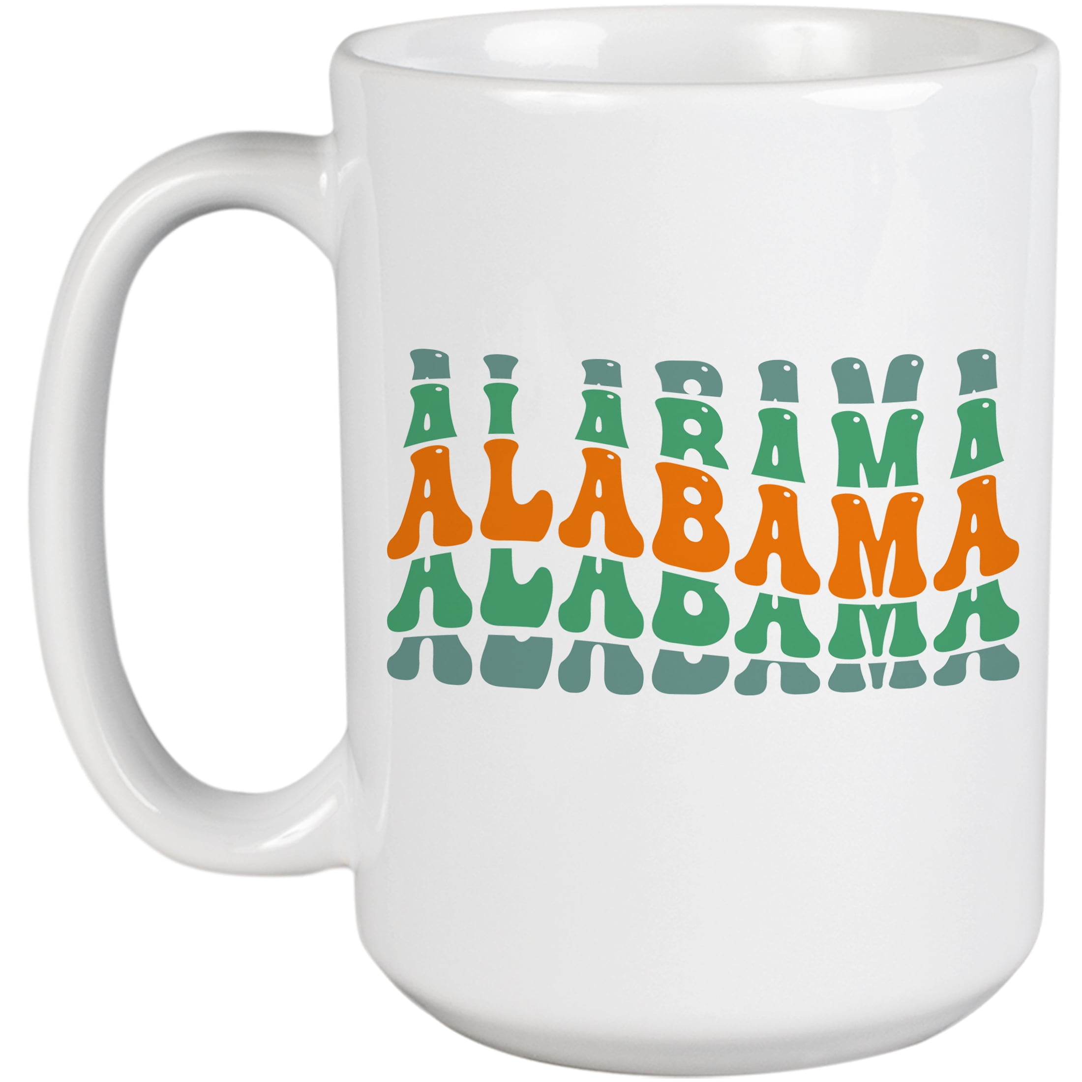 Alabama, USA State or America Themed, Groovy Retro Wavy Text Merch Gift ...