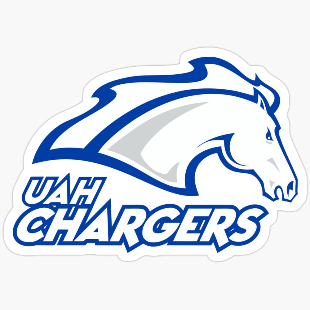 Alabama Uah Blue Logo Sticker Phone Decal Water Bottle Stickers Car ...