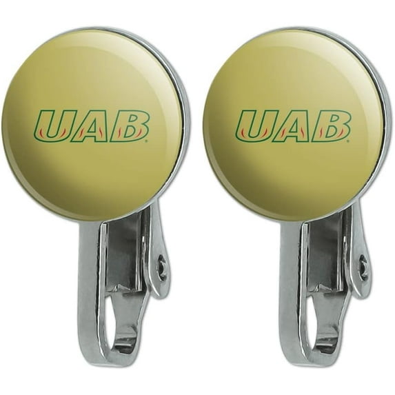 Alabama at Birmingham Secondary Logo Novelty Clip-On Stud Earrings[k639] - Walmart.com