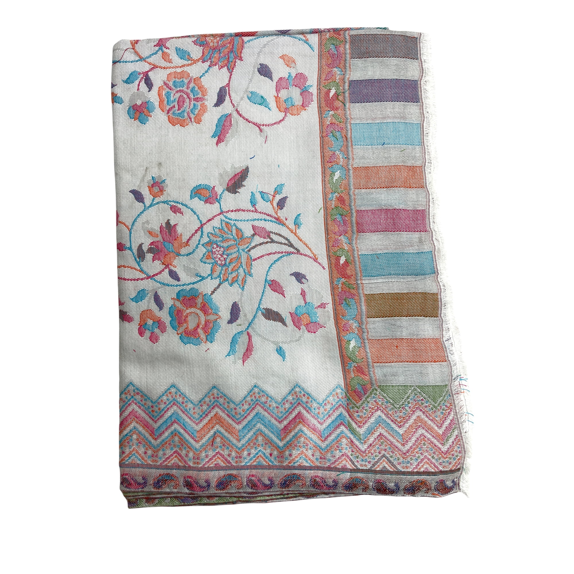 Alabaster Modal scarves for Women with Fine Kani Prints Long Wraps use ...