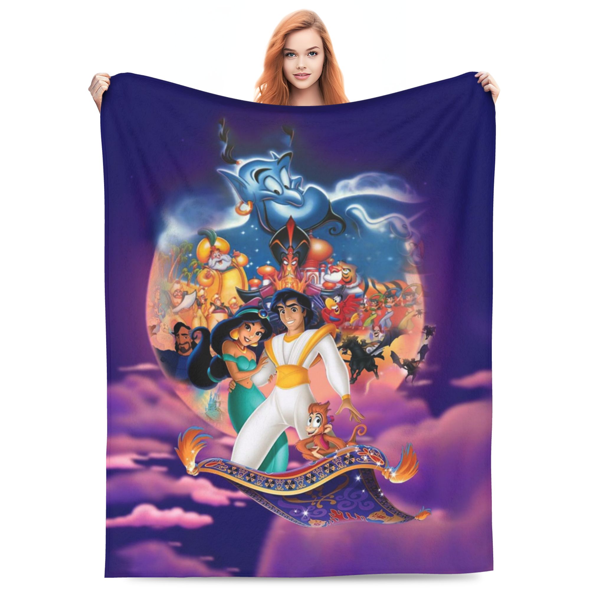 Alad-di Gen-ie Bed Blanket 3D Printed Throw Blanket Lightweight Super ...