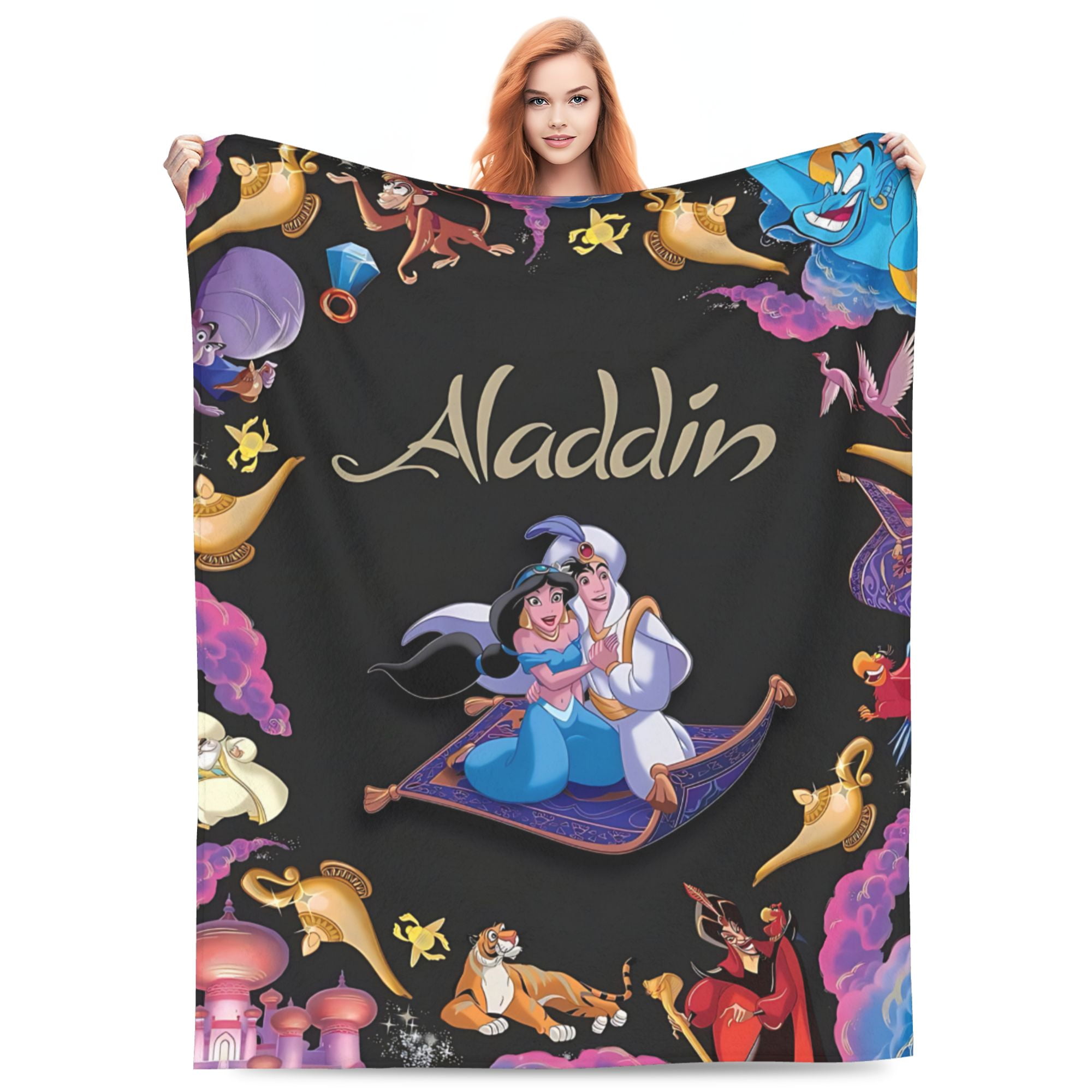 Alad-di Gen-ie Bed Blanket 3D Printed Throw Blanket Lightweight Super ...