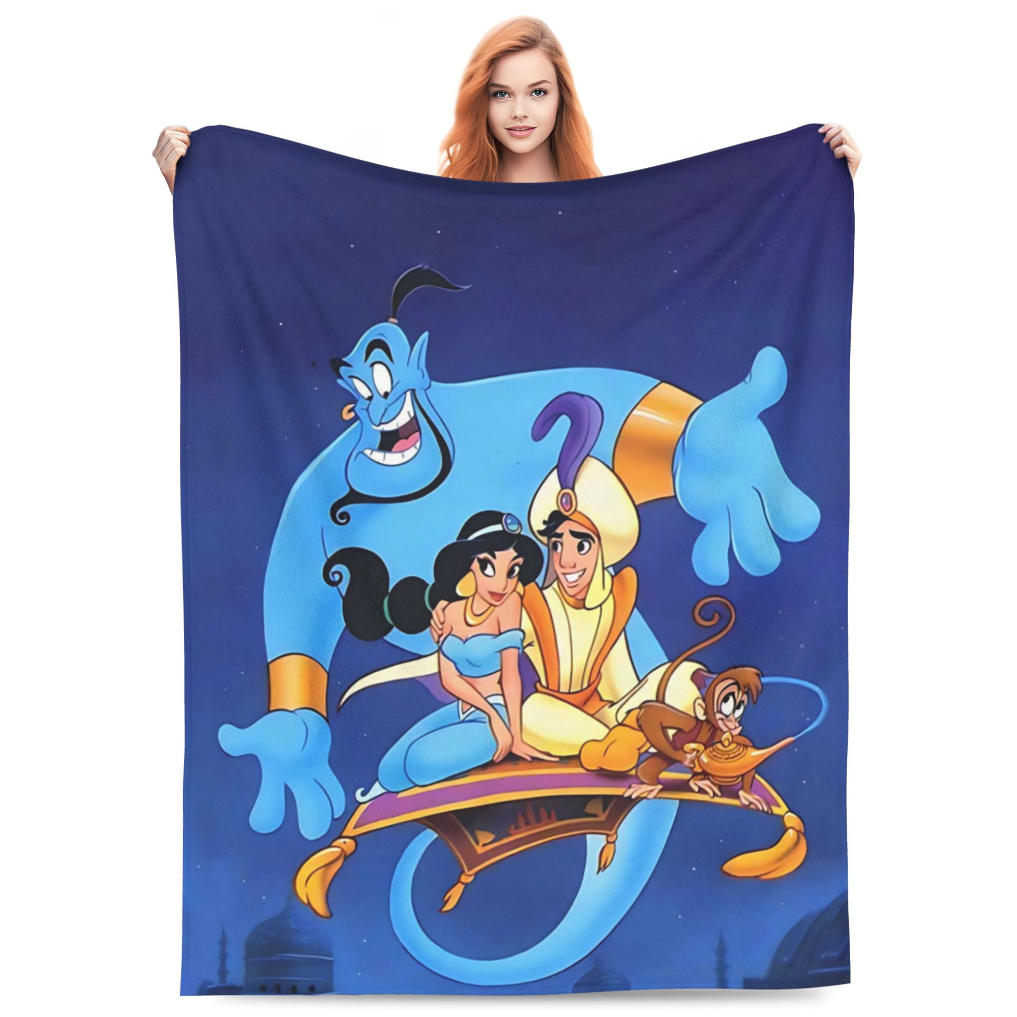 Alad-di Gen-ie Bed Blanket 3D Printed Throw Blanket Lightweight Super ...