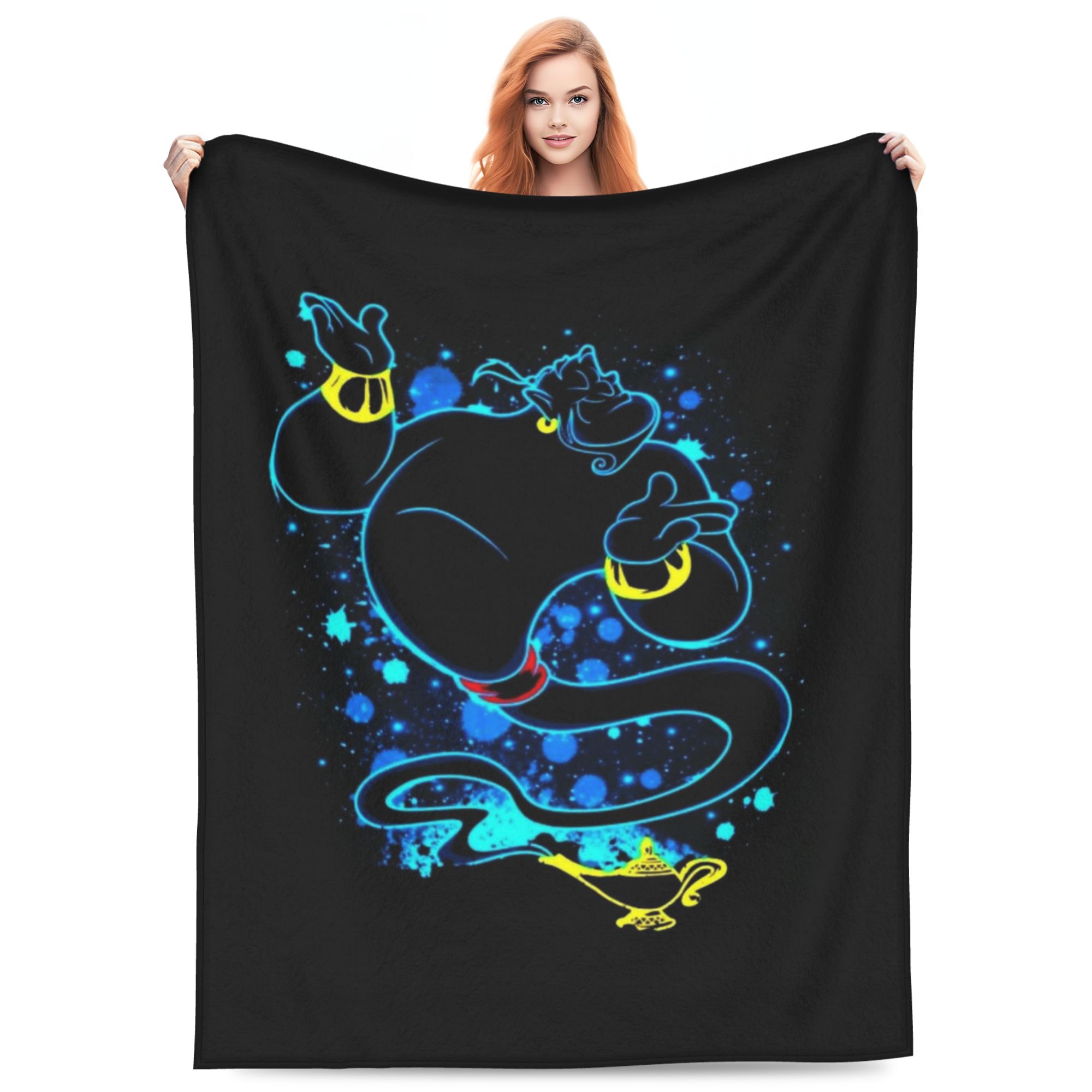 Alad-di Gen-ie Bed Blanket 3D Printed Throw Blanket Lightweight Super ...