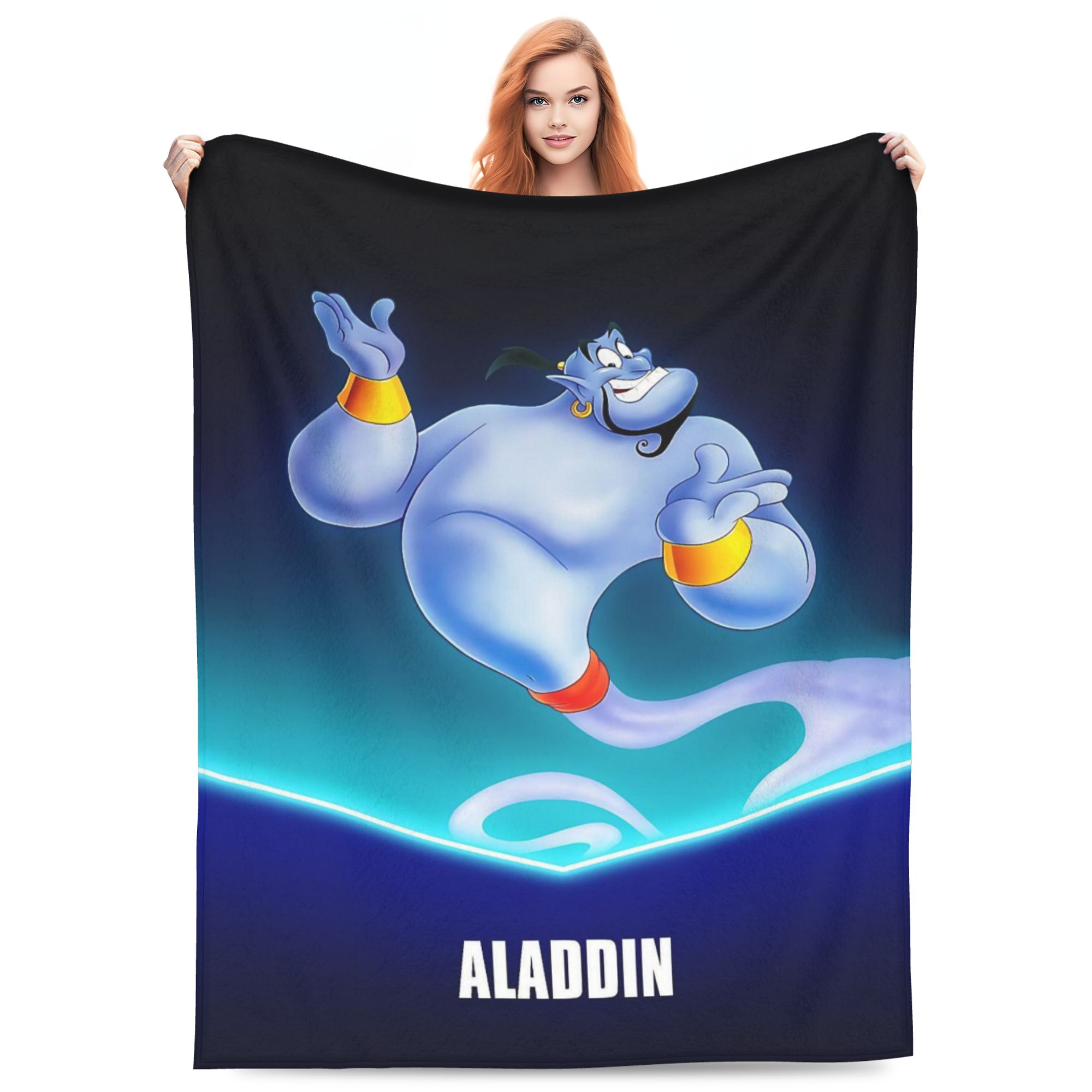 Alad-di Gen-ie Bed Blanket 3D Printed Throw Blanket Lightweight Super ...