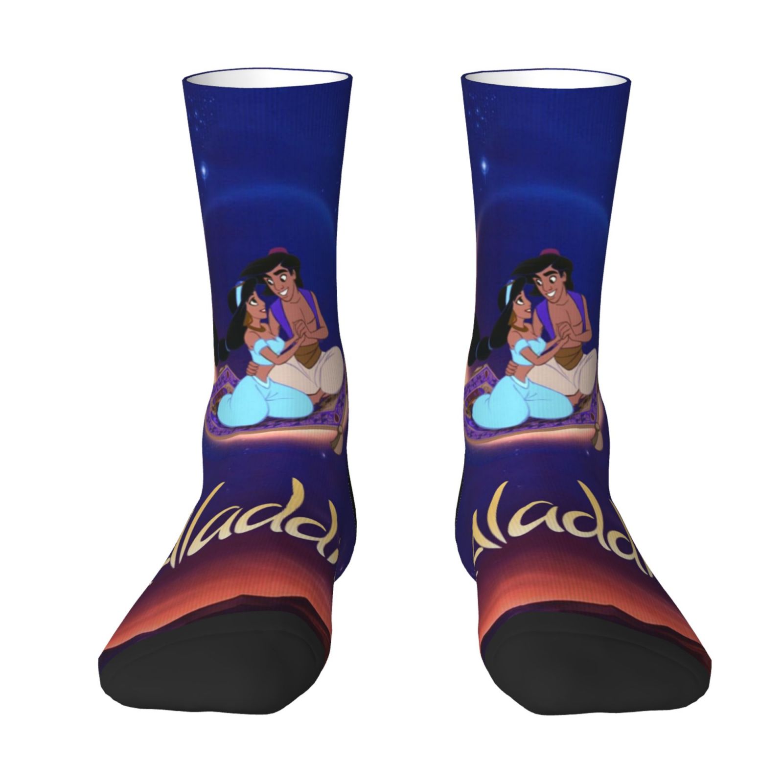 Alad-di Gen-ie Socks For Women And Men Cartoon Long Socks For Athletic ...