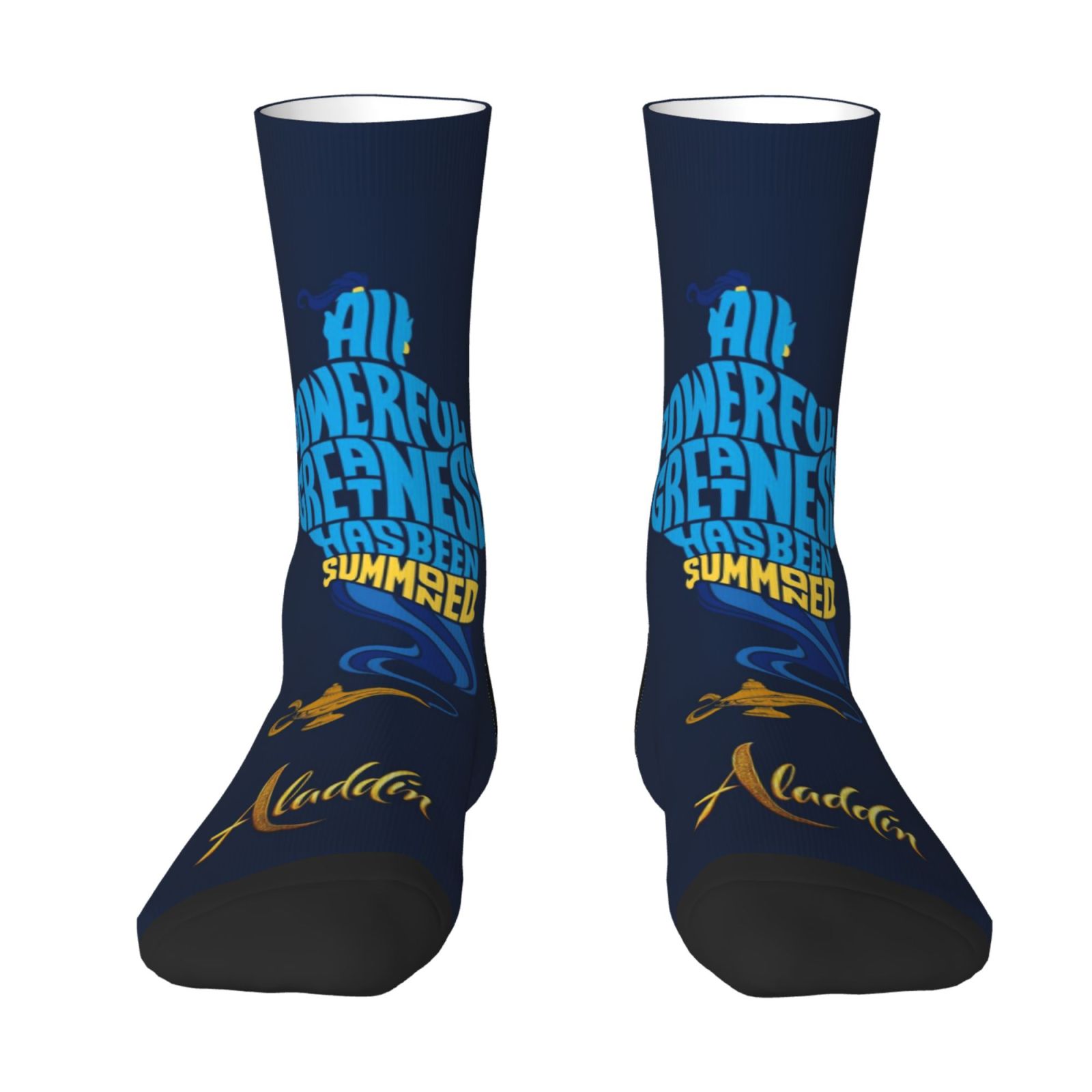 Alad-di Gen-ie Socks For Women And Men Cartoon Long Socks For Athletic ...