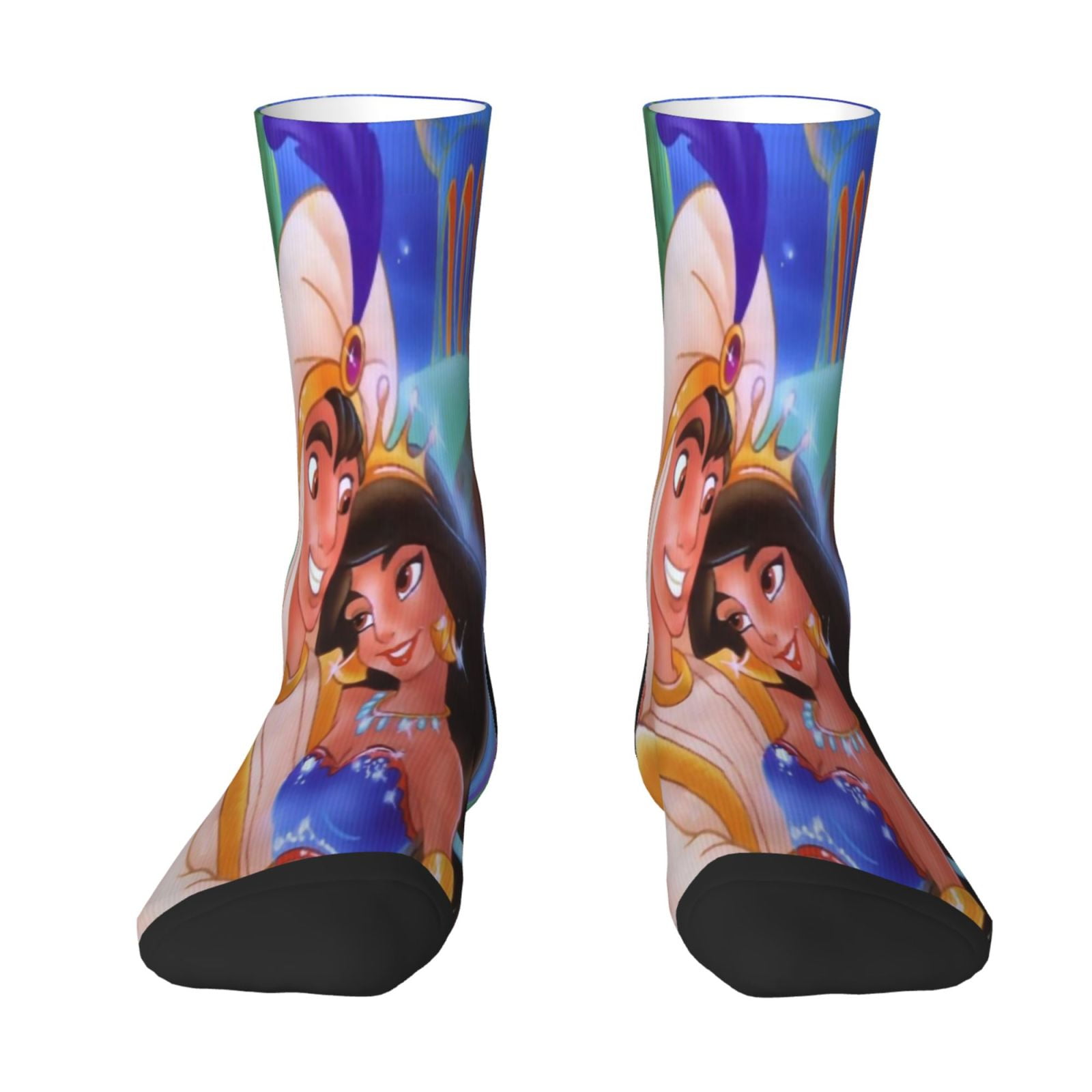 Alad-di Gen-ie Socks For Women And Men Cartoon Long Socks For Athletic ...