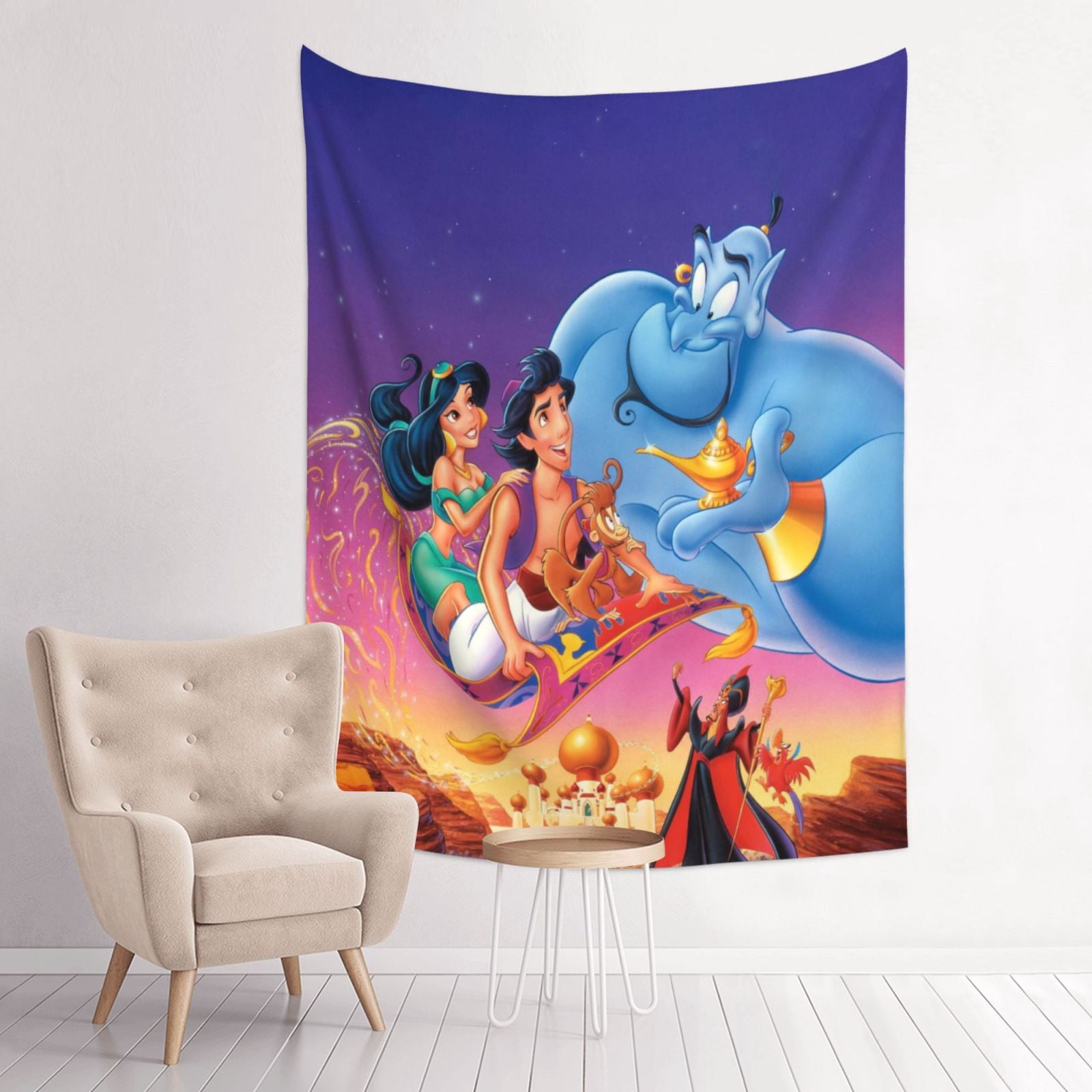 Alad-di Gen-ie Tapestry Anime Poster Large Background Wall Art Bedroom ...
