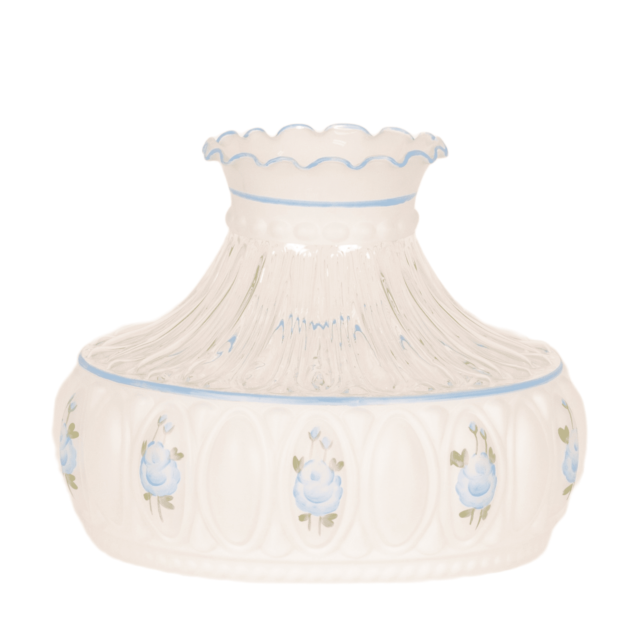 Aladdin 10" Blue Rose Glass Lamp Shade M750 - Walmart.com