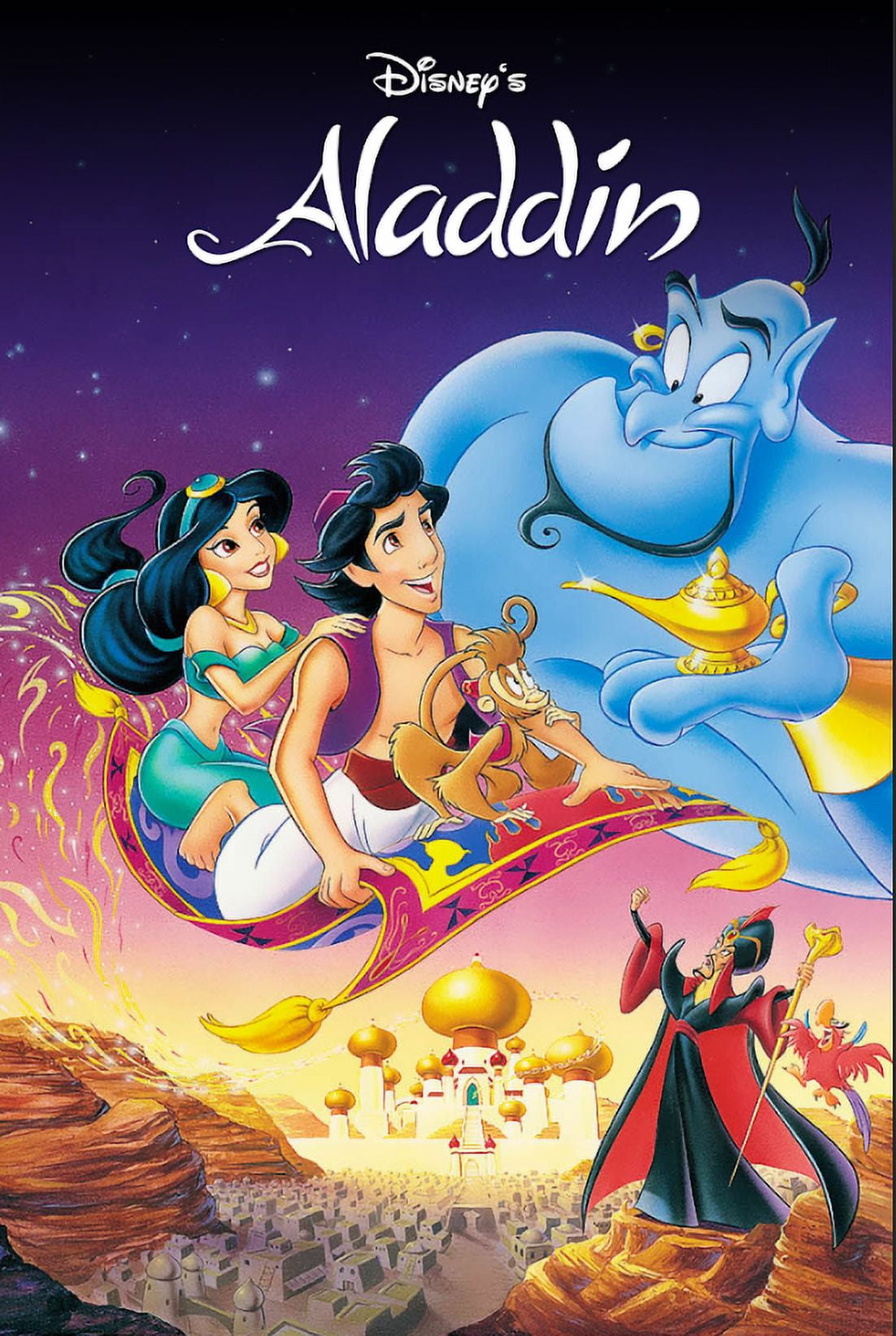 Aladdin (1992) 24x36 Poster - Disney Animation, Classic Family Film ...