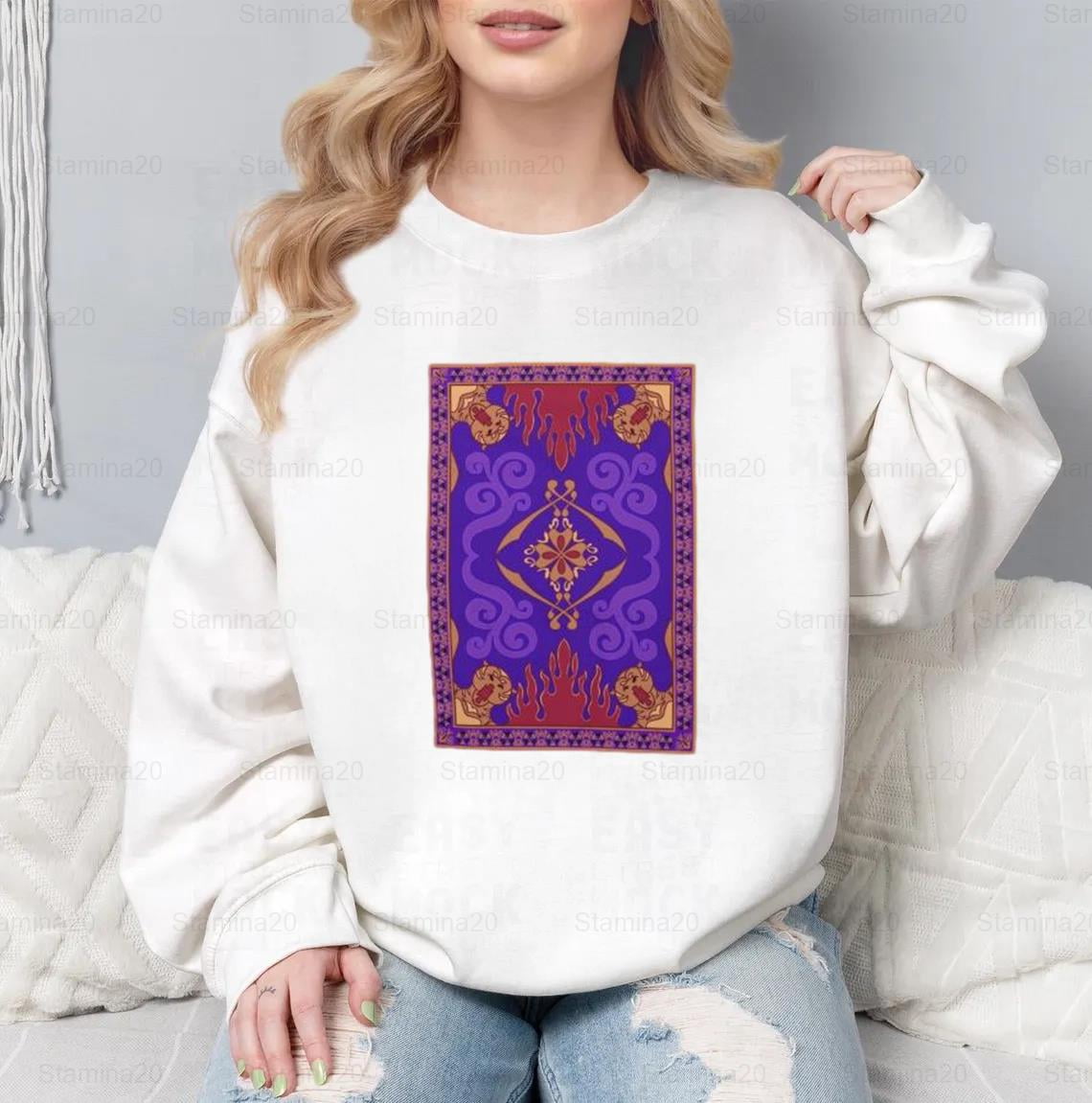 Aladdin 1992 Sweatshirt with Magic Carpet Adventure Art, for men ...